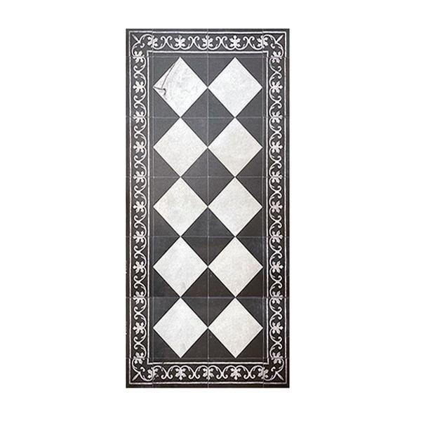 【受注生産予約】Beija Flor ベイジャフロール Runner 50ｘ120 Gambit Chess Antiqueフロアマット DIY おしゃれ ビニールマット 模様替え