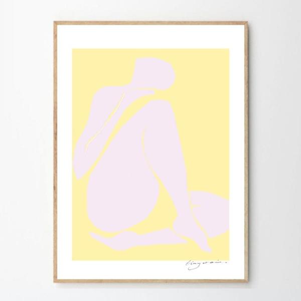 THE POSTER CLUB ポスター 北欧 おしゃれ アート アートポスター 絵画 デンマーク Lilac Intimacy 50ｘ70 送料無料-OSポスター 北欧 おしゃれ インテリア  アート アートポスター