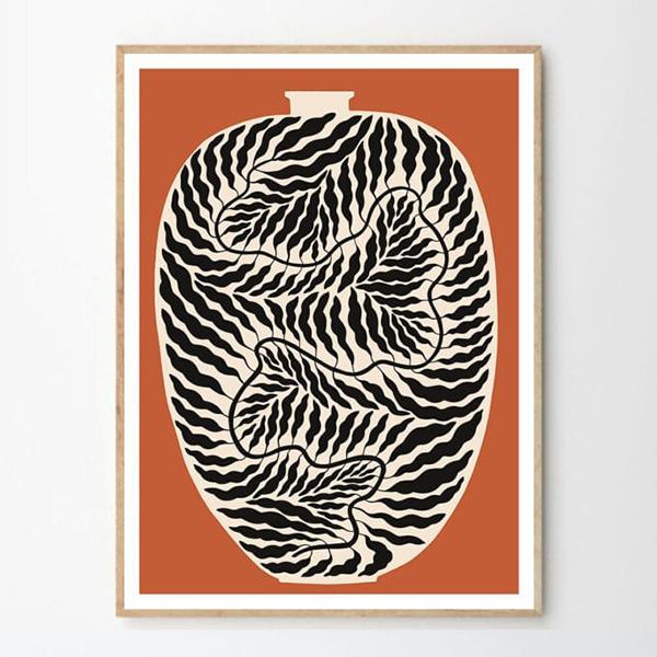 THE POSTER CLUB ポスター 北欧 おしゃれ アート アートポスター 絵画 デンマーク Urn Terracotta 50ｘ70 送料無料-OSポスター 北欧 おしゃれ インテリア  アート アートポスター