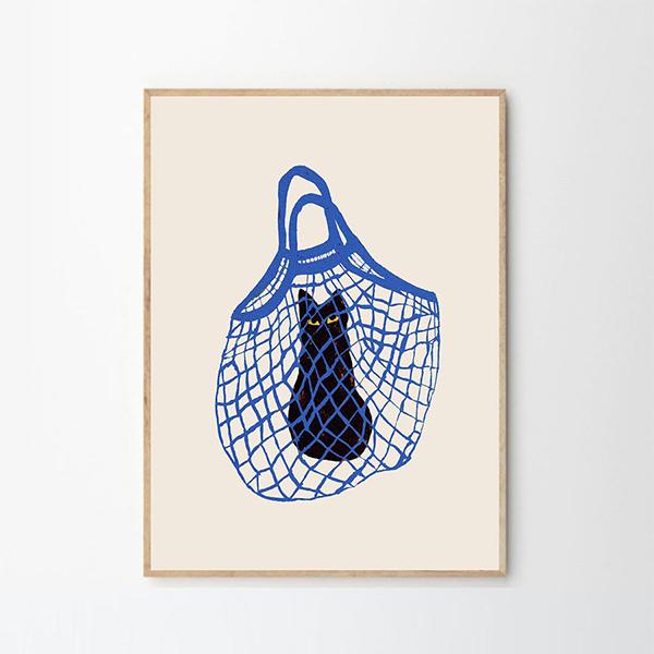 THE POSTER CLUB ポスター 北欧 おしゃれ アート アートポスター 絵画 デンマークThe Cats In The Bag 30ｘ40 ザ・ポスタークラブ 送料無料-OSポスター 北欧 おしゃれ インテリア  アート アートポスター