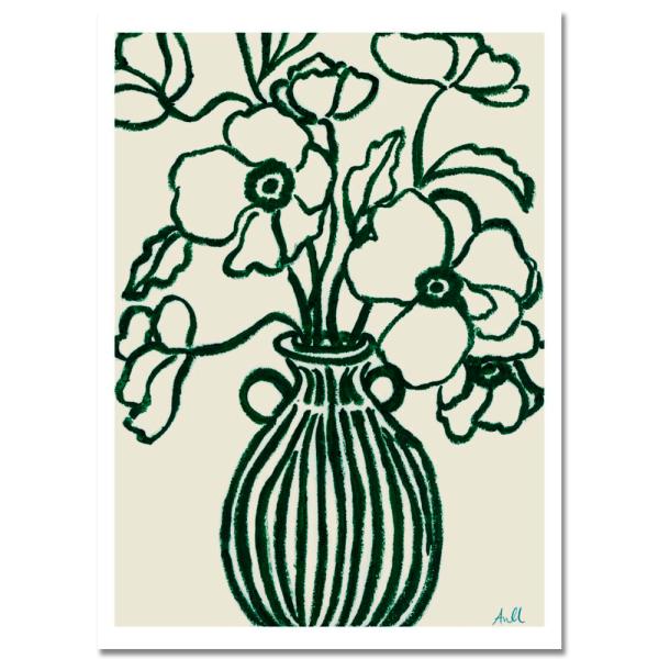 アート ポスター THE POSTER CLUB 30ｘ40 Poppy Studies III ザ・ポスタークラブ 北欧北欧アートプリント 壁掛け ウォールアート 絵画  おしゃれ