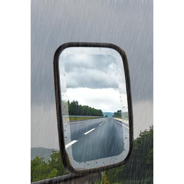 ★優れた親水性で防曇性や簡易洗浄性があり、雨などが水滴になりにくく乾いた後も汚れが残りにくいです。★安心の日本製です。液晶保護フィルムにも使用されているPET素材でフィルムを剥がした後も糊残りがありません。★気泡レス----特殊シリコーン粘...