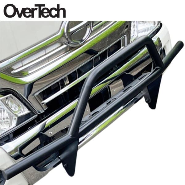 【オーバーテック】ブッシュガードバー　タイプ2トヨタ トヨエース/ダイナ＆日野 デュトロ 〜2ｔ標準ボディ車専用 ※〜2016/3専用(ナンバーが中央にある車輛)※画像2枚目の穴寸法確認必要※年式ですと登録遅れ等ございますので必ずナンバーの...