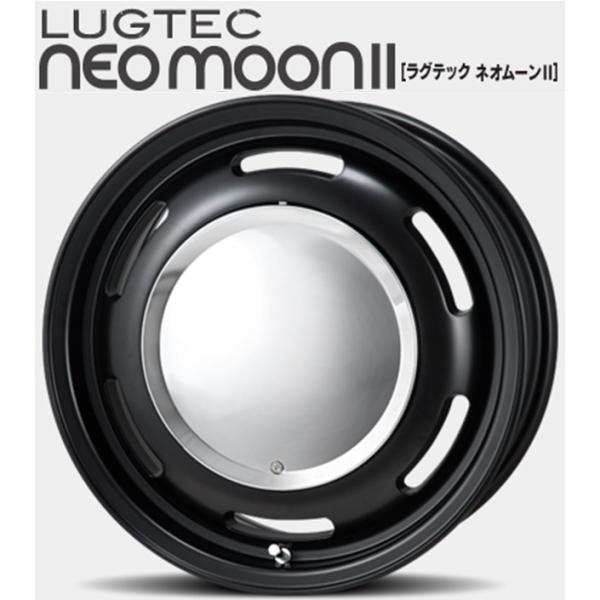 【ラグテック】ネオムーン2 15ｘ6.0 ＋33 6H/139 マットブラック（MB)ｘ４本セット