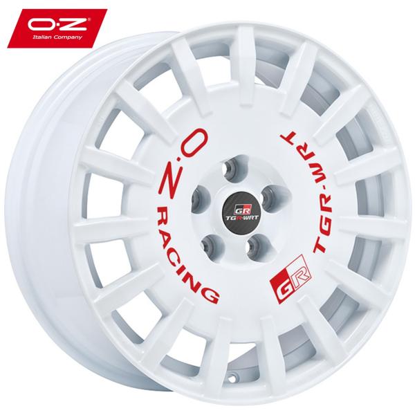OZ Rally RacingTGR-WRT 18ｘ8.0 +45 5H/114.3 レースホワイト（RW） ｘ４本 ハブ径Φ60,06 ※トヨタ純正ナット対応Made in Italy主な装着車種GRヤリス RZ/RZハイパフォーマンス/...