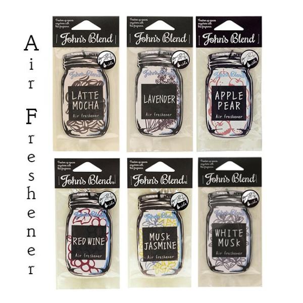 芳香剤 ジョンズブレンド Jhon's Blend  通販 エアフレッシュナー ペーパーフレッシュナー フレグランス ルームフレグランス 吊り下げ おしゃれ エアーフレッシュナー 車 部屋 インテリア トイレ 消臭剤 ペーパー カーフレグラ...