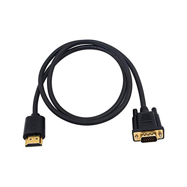 ※併売のため、在庫切れの際はご了承ください。発送委託により倉庫業者がお届けする場合がございます※HDMI to VGAケーブル, この1.8m HDMIからVGAへの変換ケーブルは、パーソナルコンピュータ、PC、ラップトップ、DVDプレーヤ...