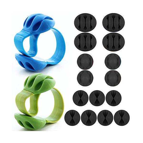 ※併売のため、在庫切れの際はご了承ください。発送委託により倉庫業者がお届けする場合がございます※17個パック: 長持ちするシリコーン素材、外れない粘着パッド付き。多用途: このケーブルクリップは、テーブルケーブルオーガナイザー、ペンホルダー...