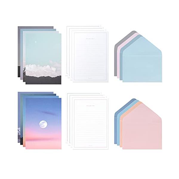 ※併売のため、在庫切れの際はご了承ください。発送委託により倉庫業者がお届けする場合がございます※便箋 サイズ 14x20cm / 袋 サイズ 15.5x10.5cm各デザインにつき便せん4枚ずつ、封筒2枚ずつ構成されています。 総便箋 32...