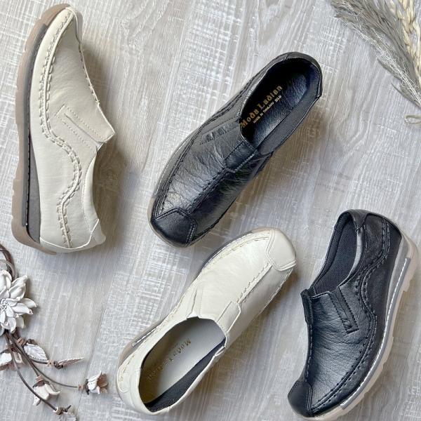 新色登場しています！当社の人気ナンバー1のスリッポンです。販売開始から15年以上経ちますが人気は衰えず、売上足数累計150万足突破しております。人気の秘密はステッチ部分を全て手縫いで行っている事。ほどよく伸び、足に馴染んでくれます。手縫い作...