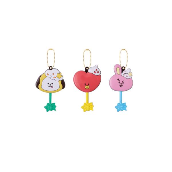 【ロリポップチョコチャーム BT21　より　３種】　 　　★☆ラインナップ☆★●　CHIMMY●　TATA●　COOKY　　　　　　　　　　　　　　　の　３種類です。・新品未使用・サイズ：本体　約80mm×約40mm・各透明パッケージ入り・...
