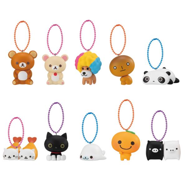 【サンエックスユニバース チャームつきグミ　全１０種】サンエックスのキャラクターがボールチェーン付きマスコットになって食玩に登場！マスコットのラインナップは全１０種♪カラフルボールチェーンが付いているので、飾ったり、かばんやポーチにつけて持...