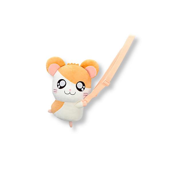 【とっとこハム太郎 だきつきポシェット　全１種】プライスから『とっとこハム太郎』のぬいぐるみポシェットが登場です！ストラップ紐付でななめにかけるとまるでハム太郎が抱きついているみたいに見えるよ♪ファスナー付きで小さなお菓子や小物もいれられま...