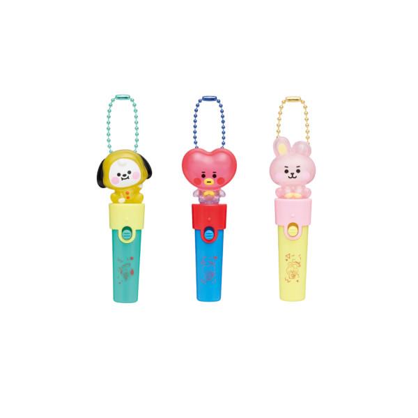【BT21 Light stick charm２　より　３種】　 　　★☆ラインナップ☆★●　CHIMMY●　TATA●　COOKY　　　　　　　　　　　　　　　　の　３種類です。・ボタン電池(LR41)２個使用(付)・新品未使用・各ボール...