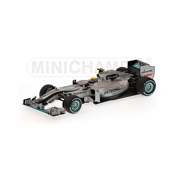 ■メーカー：ミニチャンプス■商品名：メルセデス GP F1 Team MGP W01 2010　　　　　N.Rosberg               1st Podium,Malaysian GP 2010■品番：410100104ミニチ...