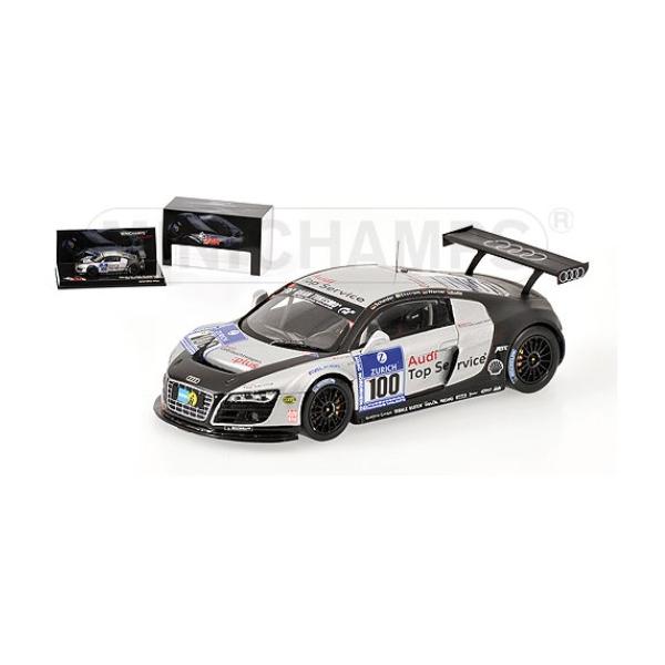 ■メーカー：ミニチャンプス■スケール：1/43■商品名：アウディ R8 LMS #100 チーム アプト VLN 　　　　　ADACニュルブルクリンク24時間 2009年　　　　　WERNER / EKSTROM / SCHEIDER / ...