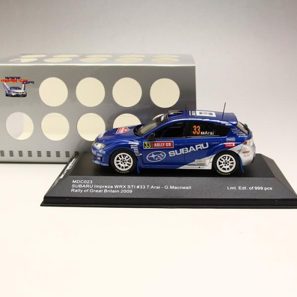 ■メーカー: ixo models■スケール: 1/43■商品名: SUBARU IMPREZA WRX STI WRC 2009年 Rally GB #33モデルネット社特注モデル■ドライバー:新井敏弘/G.Macneall■品番：MDC...