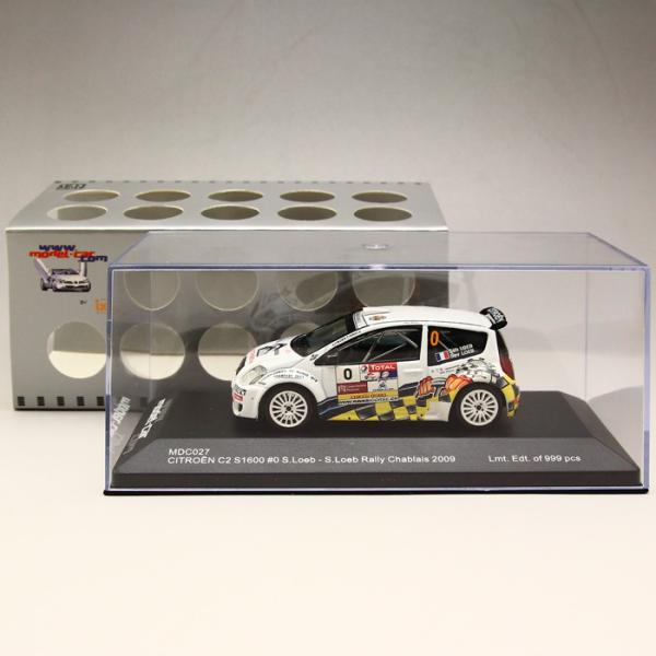 ■メーカー: ixo models■スケール: 1/43■商品名: Citroen C2 S1600 2009年 Rally・CHABLAIS #0モデルネット社特注モデル■ドライバー:S.Loeb(Mr.)/S.Loeb(Mrs.)■品番...