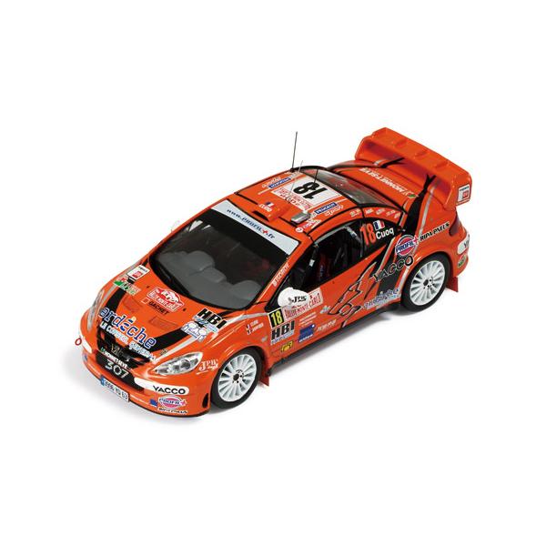 ■メーカー:ixo models■スケール:1/43■商品名:Peugeot 307 WRC #18  7th Rally Monte Carlo 2008 ■ドライバー:J-Marie CUOQ / P.Janvier■品番:RAM309...