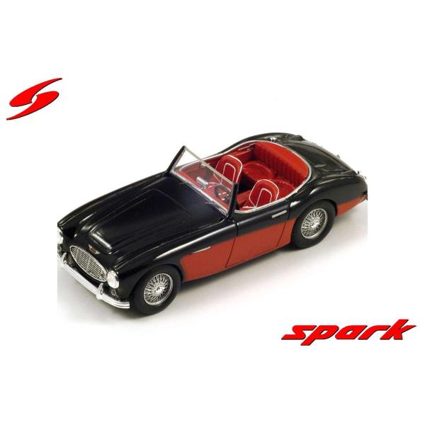 ■メーカー：Spark■スケール：1/43■商品名：Austin Healey A100/6, 1957 Red black■品番：S0811■材質：レジン※当店のSparkの製品は、全てフィルム付きです。　フィルムが柔らかいため、側面のフ...