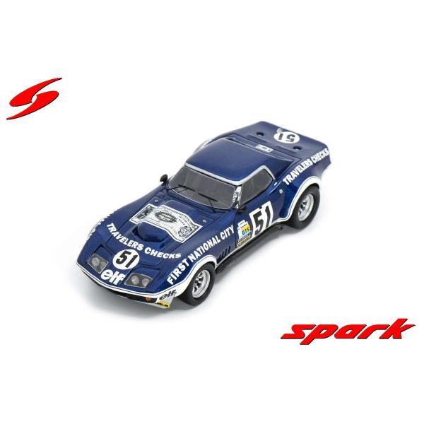 ■メーカー：Spark■スケール：1：43■商品名：Chevrolet Corvette C3 No.51 18th 24H Le Mans 1974■ドライバー：H. Greder / M-C. Beaumont■品番：S2432■材質：...
