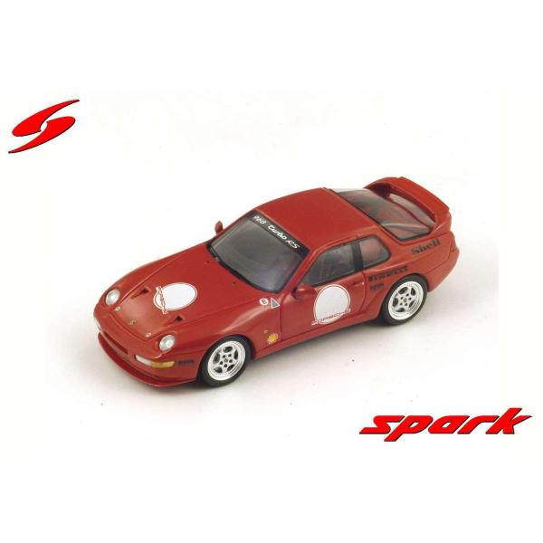■メーカー：Spark■スケール：1/43■商品名：Porsche 968 Turbo RS 1993 red■品番：S3457■材質：レジン*当店のSparkの製品は全てフィルム付きです。フィルムが柔らかいため、側面のフィルムがよれている...