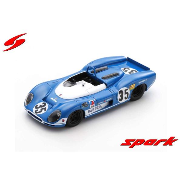 ■メーカー：Spark■スケール：1：43■商品名：MATRA-SIMCA MS 630/650 #35 24H LE MANS 1969■ドライバー：G. 'NANNI' GALLI / R. WIDDOWS■品番：S3549■材質：レジ...
