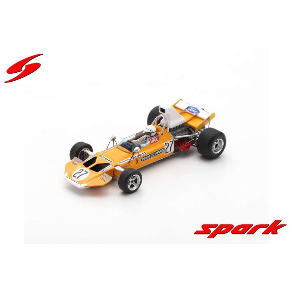 ■メーカー：Spark■スケール：1：43■商品名：Surtees TS9 No.27 South African GP 1972■ドライバー：John Love■品番：S4017■材質：レジン※当店のSparkの製品は、全てフィルム付きで...