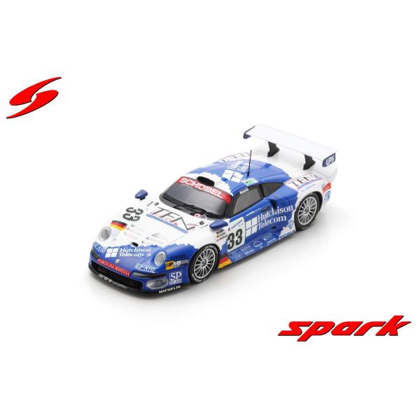 ■メーカー：Spark■スケール： 1:43■商品名：Porsche 911 GT1 No.33 Schubel Engineering5th Le Mans 24H 1997■ドライバー：P. Goueslard / P. Lamy / ...