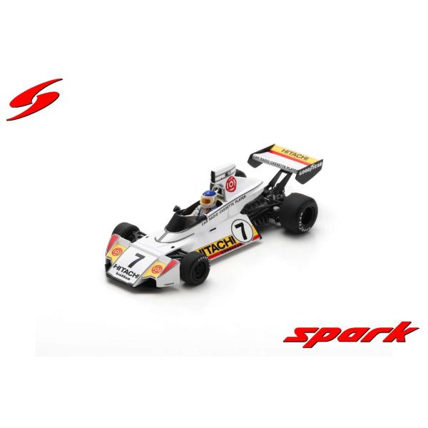 ■メーカー：Spark■スケール： 1:43■商品名：Brabham BT44 No.7 Belgium GP 1974■ドライバー：Carlos Reutemann■品番：S7428■材質：レジン※当店のSparkの製品は、全てフィルム付...