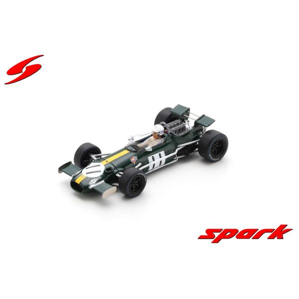 ■メーカー：Spark■スケール：1：43■商品名：Brabham BT26A No.11 6th Dutch GP 1969■ドライバー：Jack Brabham■品番：S8318■材質：レジン※当店のSparkの製品は、全てフィルム付き...