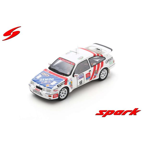 ■メーカー: Spark■スケール: 1：43■商品名: Ford Sierra RS Cosworth No.18 3rd Lombard RAC Rally 1987■ドライバー: J. McRae / I. Grindrod■品番: ...