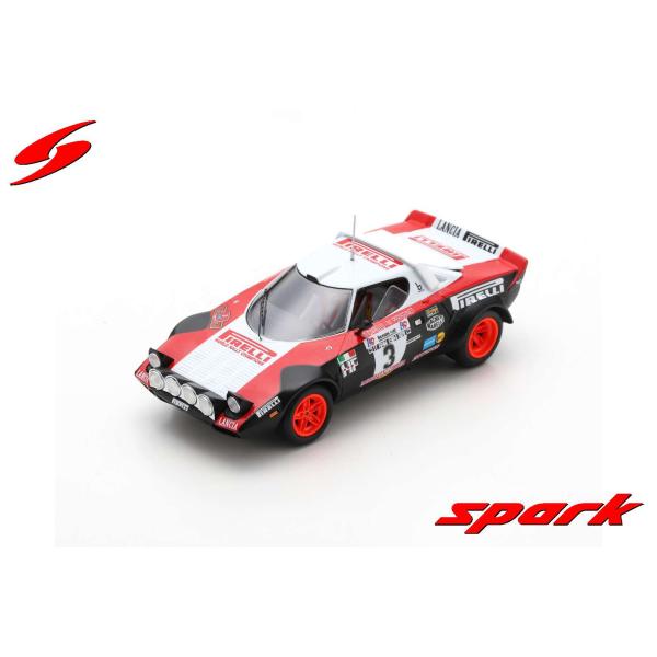 ■メーカー: Spark■スケール: 1：43■商品名: Lancia Stratos HF No.3 Championnat d'Europe des Rallyes 1978■ドライバー: T. Carello / M. Perissi...