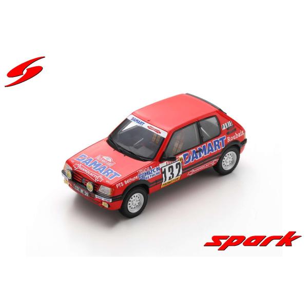 ■メーカー：Spark■スケール：1：43■商品名：Peugeot 205 GTI No.132 Rally Monte Carlo 1986■ドライバー： Francois Delecour / Anne-Chantal Pauwels■...