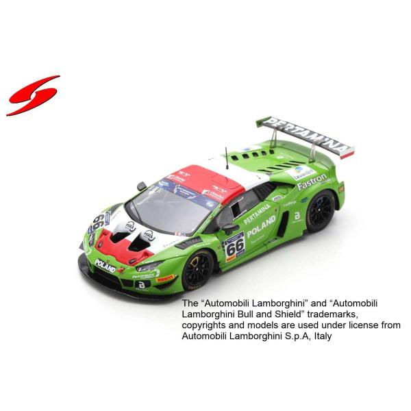 ■メーカー：Spark■スケール：1/43■商品名：Lamborghini Huracan GT3 Evo #66■ドライバー：A.Lewandowski / A.Janosz■品番：S9608■材質：レジン※当店のSparkの製品は、全て...