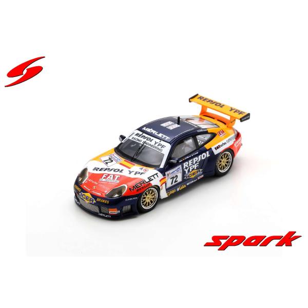■メーカー：Spark■スケール： 1:43■商品名：Porsche 996 GT3 R No.72 Repsol Racing Engineering24H Le Mans 2000■ドライバー：T. Saldana / G. Lavag...