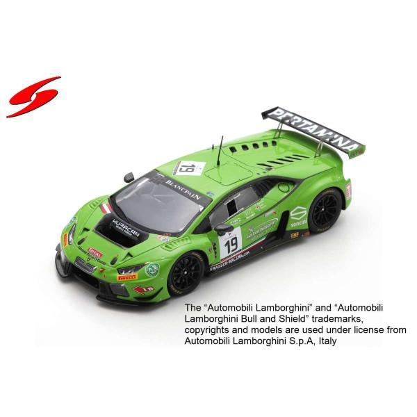 ■メーカー：Spark■スケール：1/43■商品名：Lamborghini Huracan GT3 #19               24h Spa 2016 GRT Grasser■ドライバー：A. PICCINI / L. STOLZ...