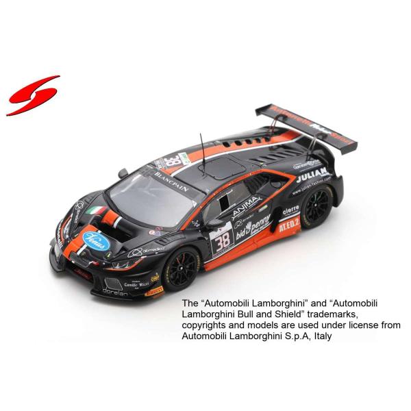 ■メーカー：Spark■スケール：1/43■商品名： Lamborghini Huracan GT3 #38 24h Spa 2016■ドライバー：M.Cerruti / L.Spinelli / C.Sbirazzuoli / G.Van...