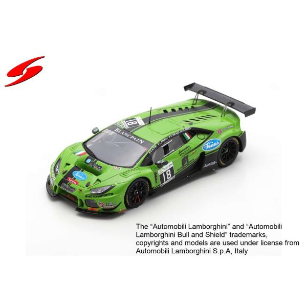 ■メーカー: スパーク■スケール: 1：43■商品名: Lamborghini Huracan GT3 No.18 Antonelli Motorsport 24H Spa 2018■ドライバー：J. Perez / G. Giraudi ...