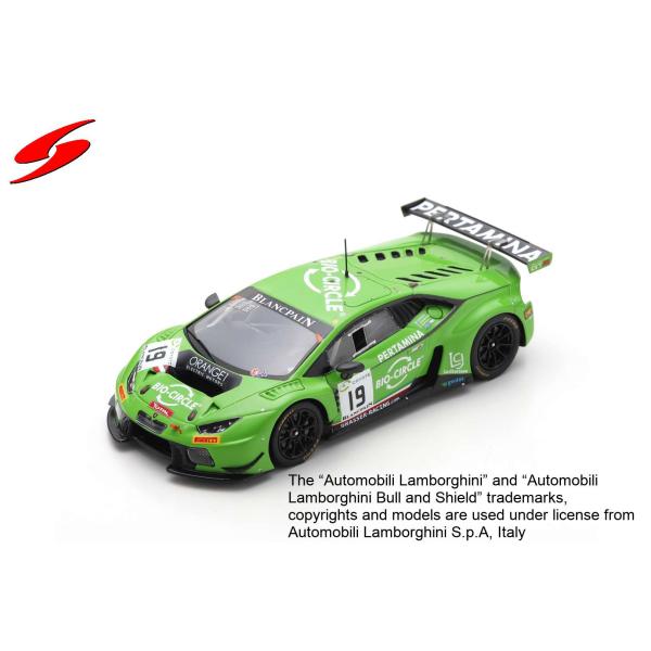 ■メーカー: スパーク■スケール: 1：43■商品名: Lamborghini Huracan GT3 No.19 GRT Grasser Racing Team 24H Spa 2018■ドライバー：E. Perez Companc / ...