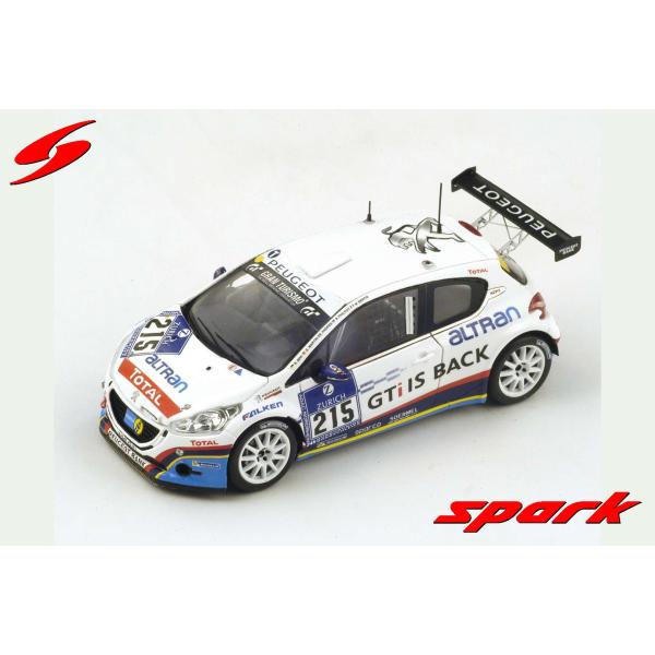 ■メーカー: スパーク■スケール: 1：43■商品名: Peugeot 208 GTi #215 3rd Class SP2T 24H Nurburgring 2013■ドライバー:  S. Epp / G. Martin de Andre...