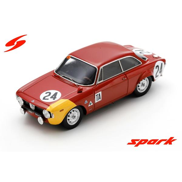■メーカー：Spark■スケール： 1:43■商品名：Alfa Romeo Giulia Sprint GTA No.24 24H Daytona 1968■ドライバー：L. Cella / T. Zeccoli / G. Biscaldi...