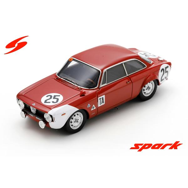 ■メーカー：Spark■スケール： 1:43■商品名：Alfa Romeo Giulia Sprint GTA No.25 24H Daytona 1968■ドライバー：E. Pinto / S. Dini■品番：US379■材質：レジン※...