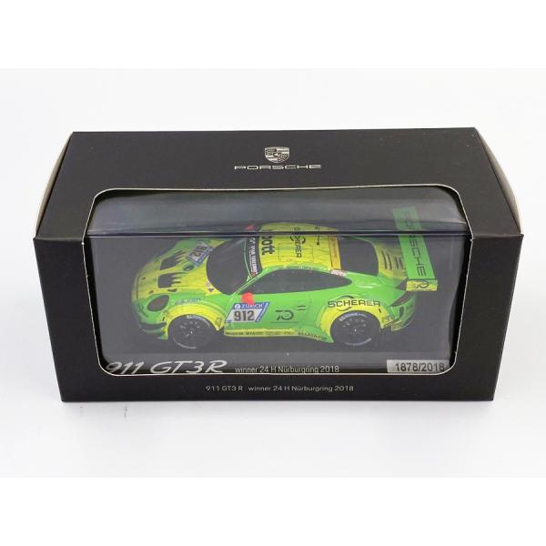 ■メーカー：MINICHAMPS■スケール：1/43■商品名：ポルシェ特注品 Porsche 911 GT3 R #912 24h Winner Nurburgring 2018■品番：WAP020911OK※直輸入品です。外箱に擦り傷等が...