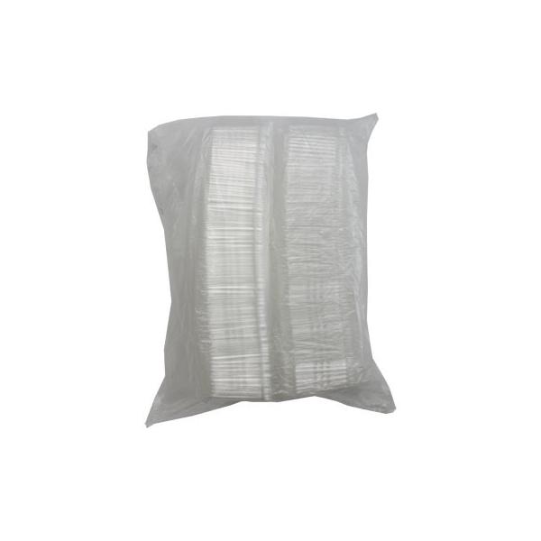 フタつきのフルーツケース野菜や果物を入れるのに適した容器です。蓋はカチッと閉まる嵌合タイプです。目安としてミニトマト・チェリーが約100〜200ｇ入ります。サイズ 103ｍｍ×103ｍｍ×高さ45ｍｍ入数 １袋１００入色 透明容量 ミニトマ...