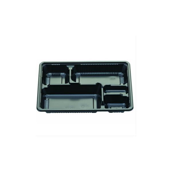 北原産業のＫＳ−２６０黒　透明平蓋付お弁当箱です。本体サイズは外寸264×193×34(フタ8)ｍｍです。５０枚単位での販売となります。  サイズ：264×193×34(フタ8)mmメーカー：北原産業・ 食材が映える黒色の容器 ・ 中身が見...