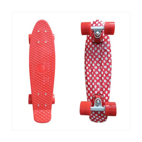 サイズ： 長さ 約56cm x 幅 約16cm x 高さ 約10cmカラー：Red with Dot motif  ウィールサイズ： 60mm*45mm (ベアリングABEC7)ウィールカラー：Red注意：・お使いになる際は周りに十分ご注意...