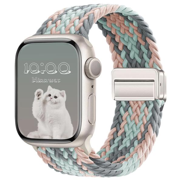 本商品はApple純正品ではなく、互換品です。 対応機種：伸縮性のある磁気織りループバンドは、Apple Watch Ultra 3 / Ultra 2 / Ultra 49mm、Apple Watch Series 11 / Series...
