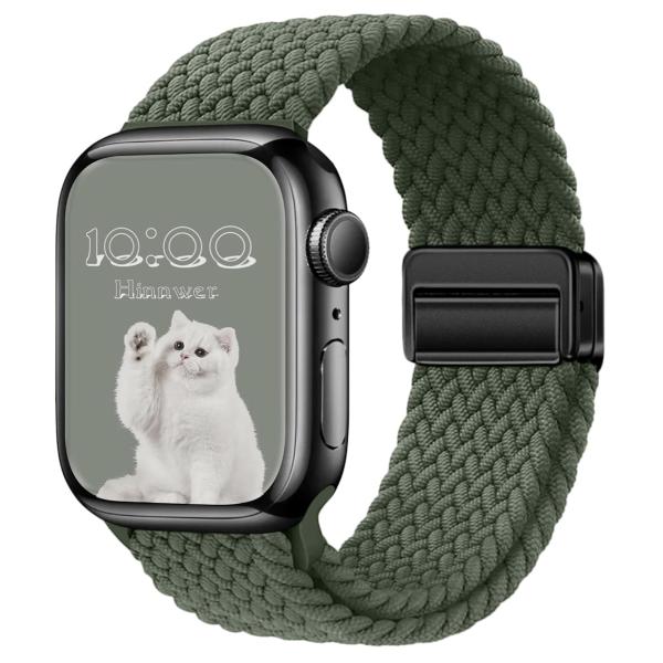 本商品はApple純正品ではなく、互換品です。 対応機種：伸縮性のある磁気織りループバンドは、Apple Watch Ultra 3 / Ultra 2 / Ultra 49mm、Apple Watch Series 11 / Series...