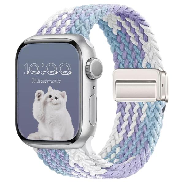 本商品はApple純正品ではなく、互換品です。 対応機種：伸縮性のある磁気織りループバンドは、Apple Watch Ultra 3 / Ultra 2 / Ultra 49mm、Apple Watch Series 11 / Series...